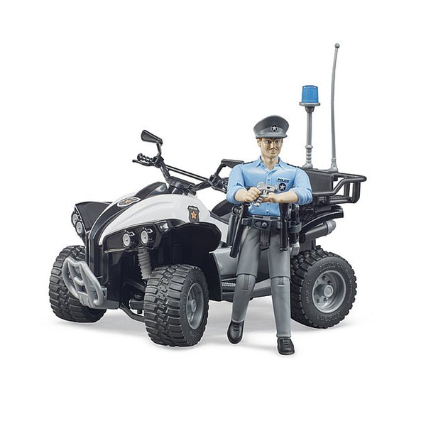 Bruder 63011 Police Quad w/ Light Skin Policeman and Accessories ...
