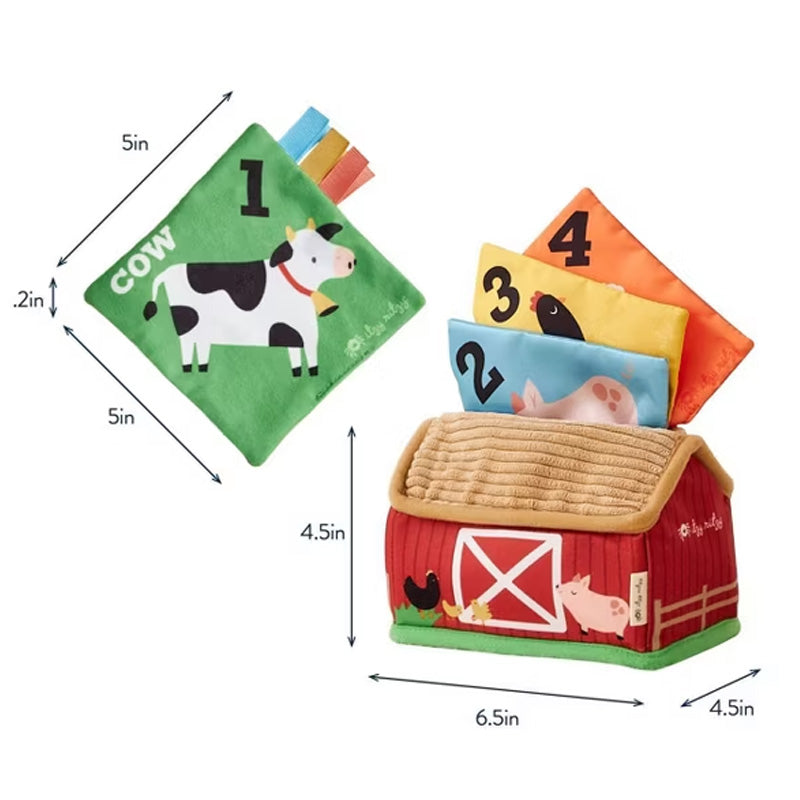 Itzy Ritzy Itzy Sensory Scarves Pull-And-Take Toy-Farm Friends ...