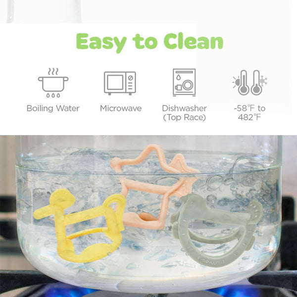 Moyuum Silicone Baby Teether Gift Pack – Bebeang Baby