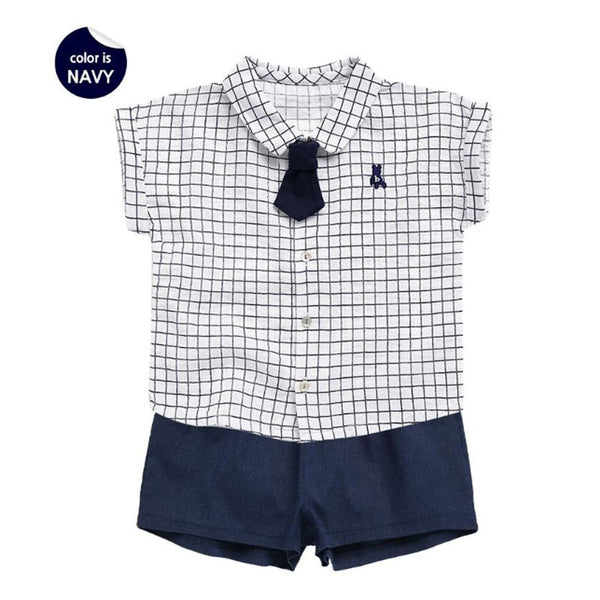 Toddler Boys 4-Piece Chess-Inspired Suit Set – Bebeang Baby